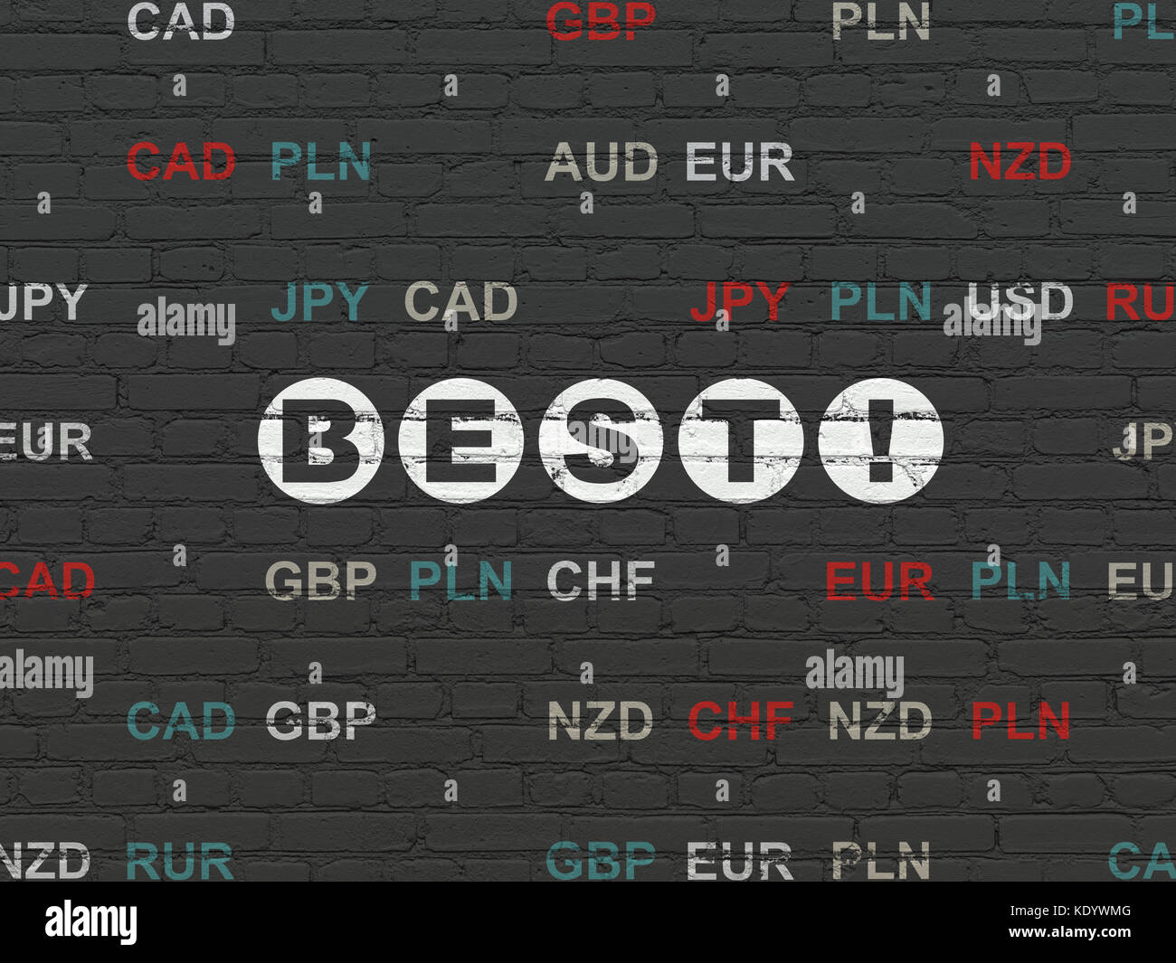 Business concept: Best! on wall background Stock Photo - Alamy