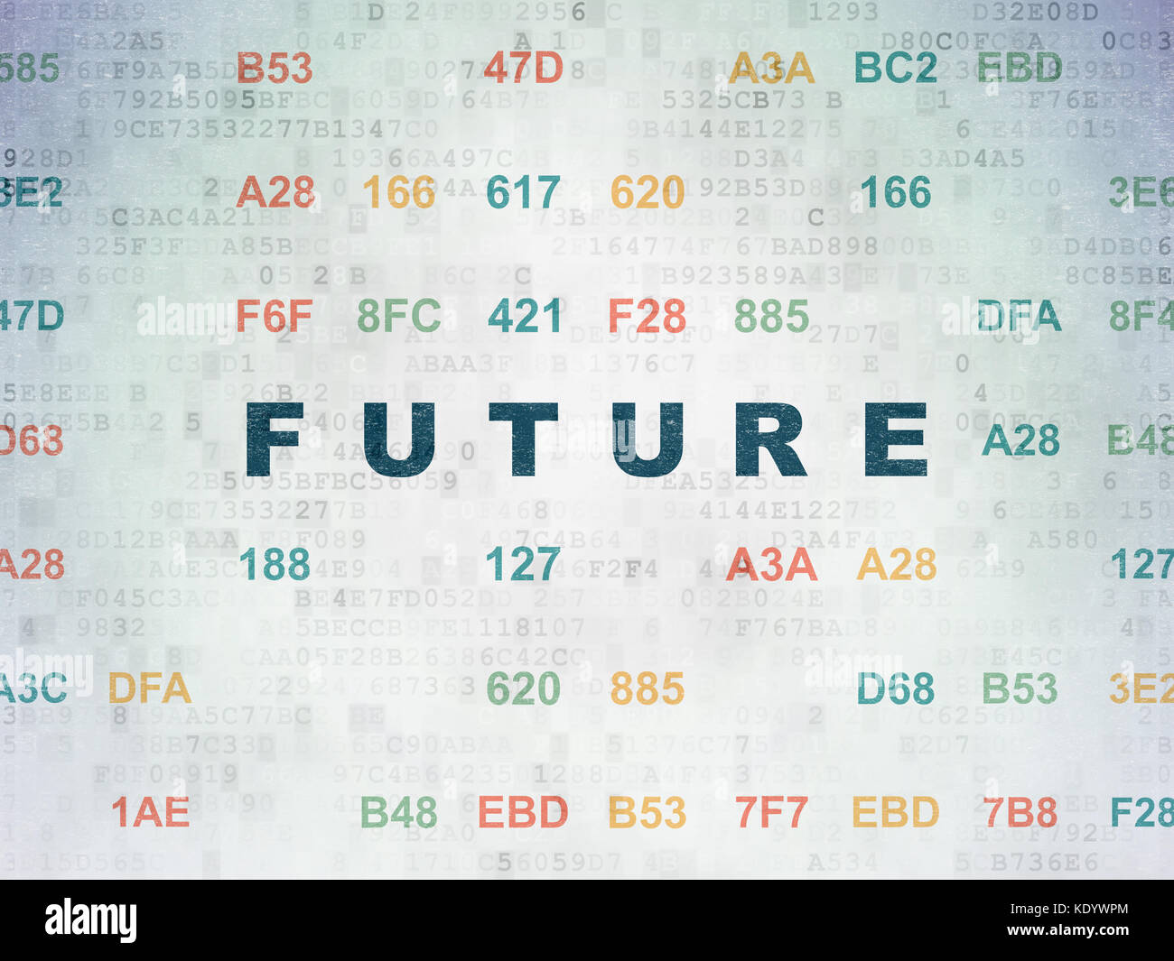 Timeline concept: Future on Digital Data Paper background Stock Photo ...
