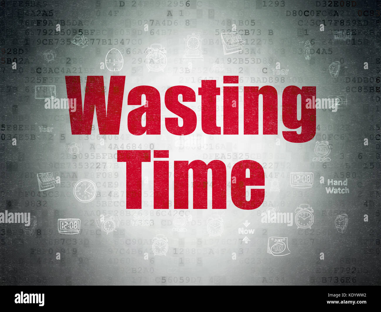 Time concept: Wasting Time on Digital Data Paper background Stock Photo ...