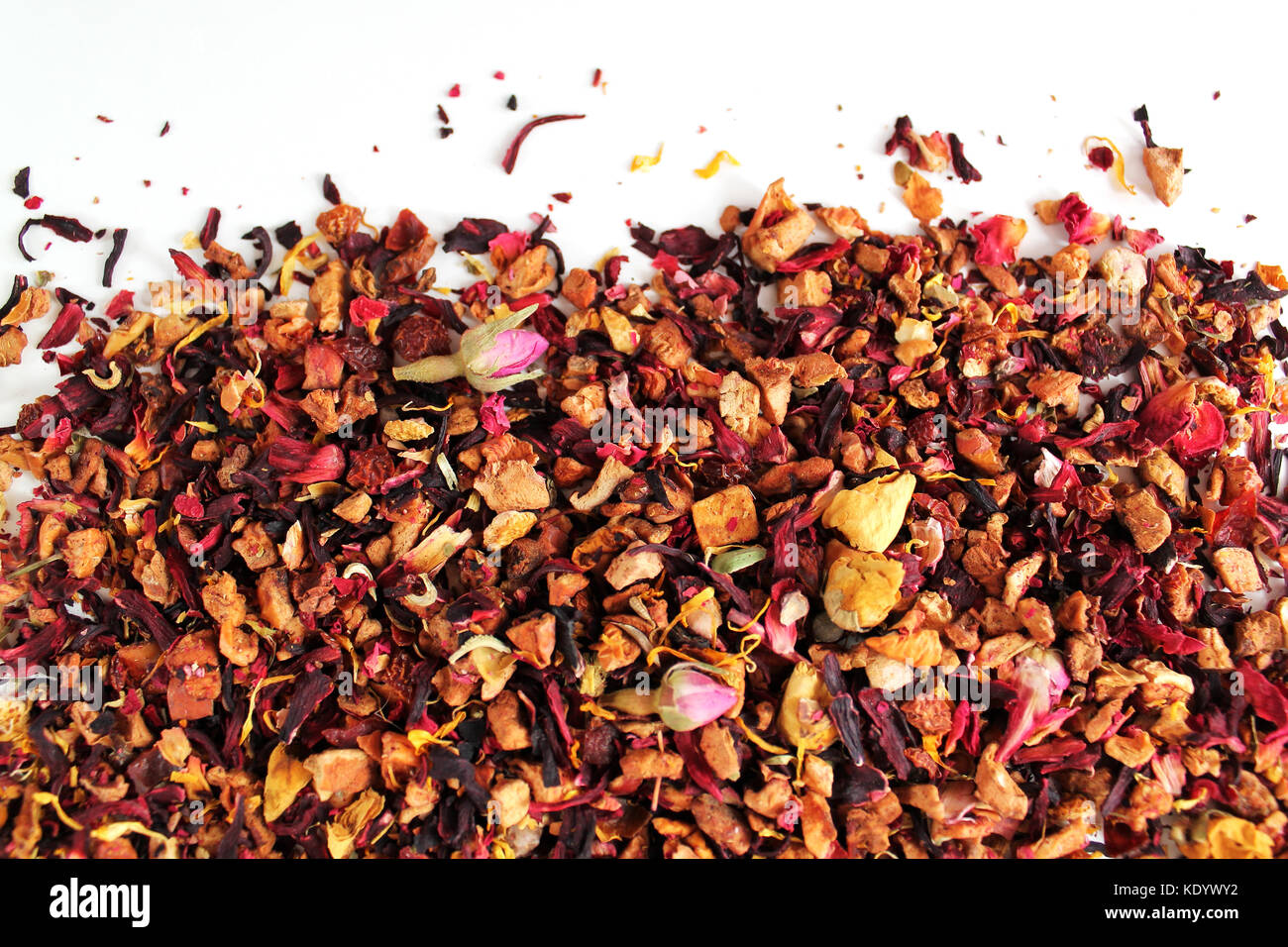 Mixed flower and fruit tea Stock Photo - Alamy