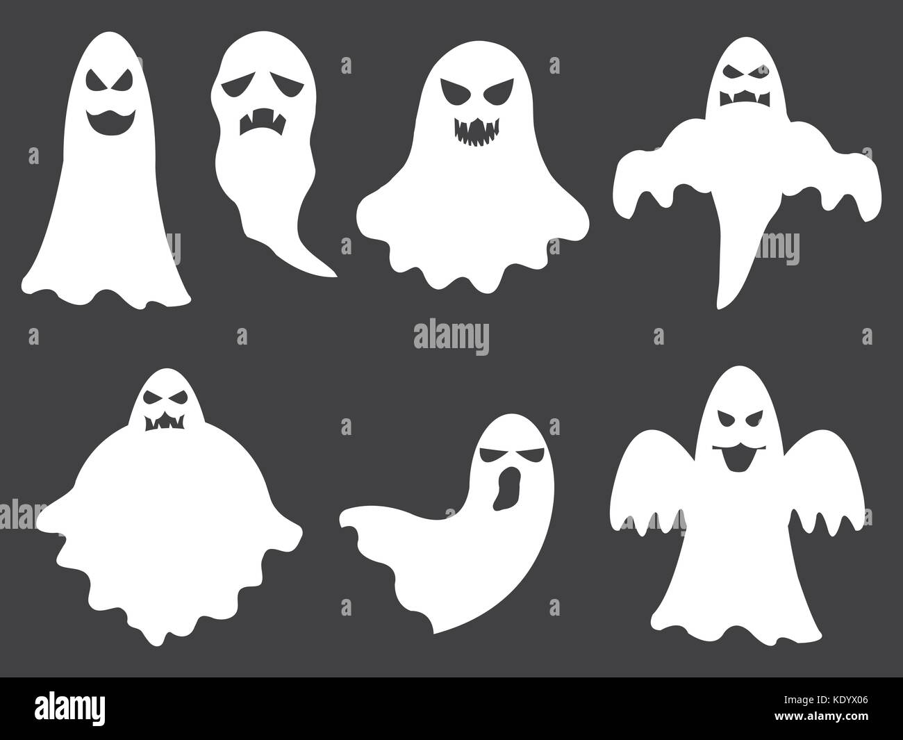 Angry ghosts Stock Vector Images - Alamy