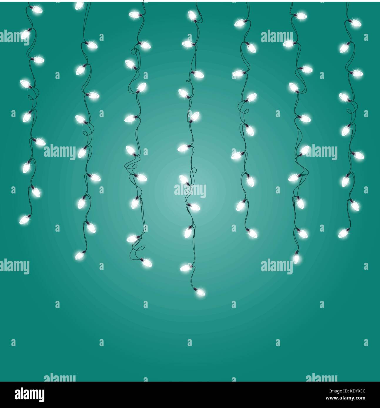 Christmas decorations string garlands Stock Vector Images - Alamy