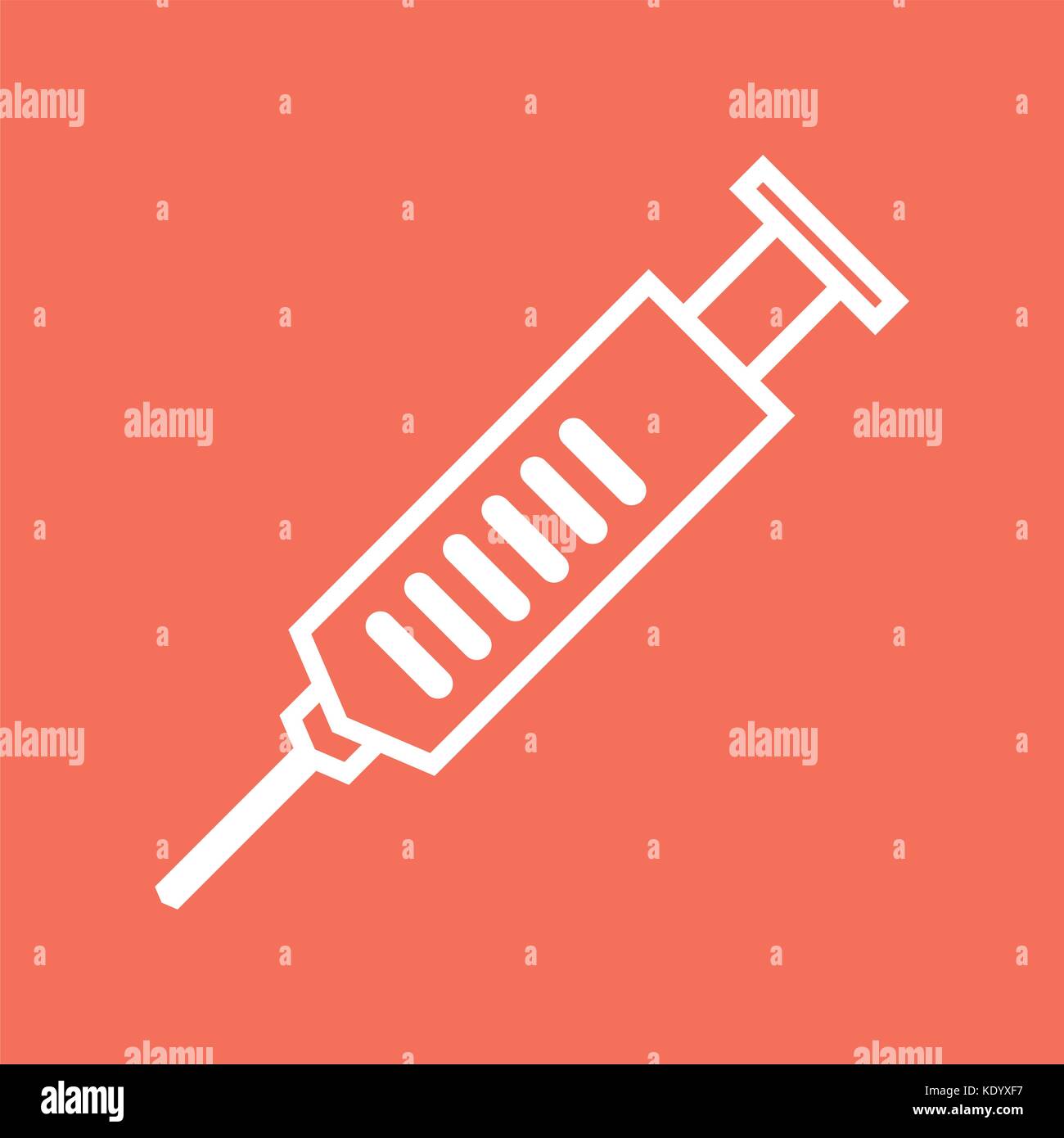 Syringe simple icon - injection and vaccination symbol Stock Vector ...