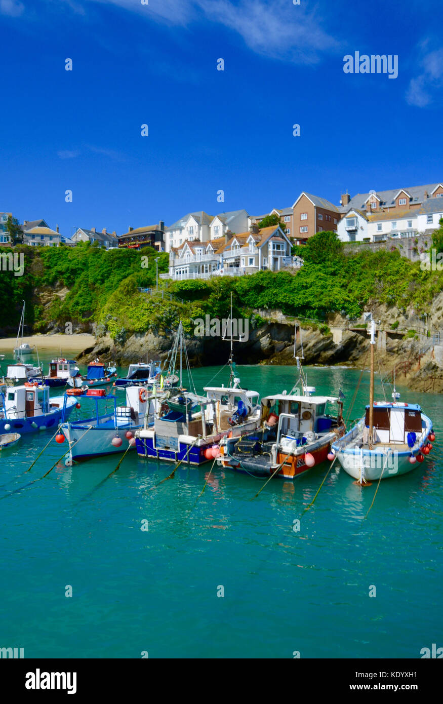 Newquay Harbour, Newquay Cornwall, UK Stock Photo - Alamy
