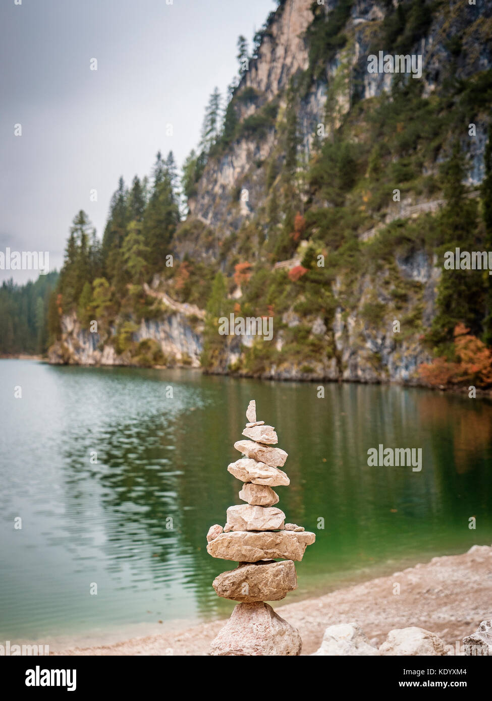 Stones on lake shore Stock Photo - Alamy