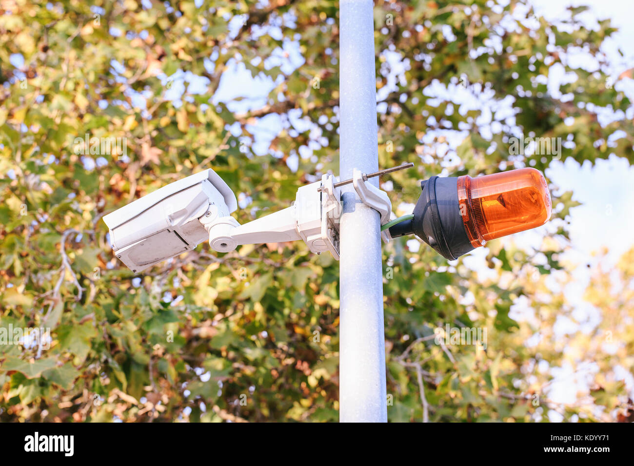 cctv camera on the street Stock Photo - Alamy