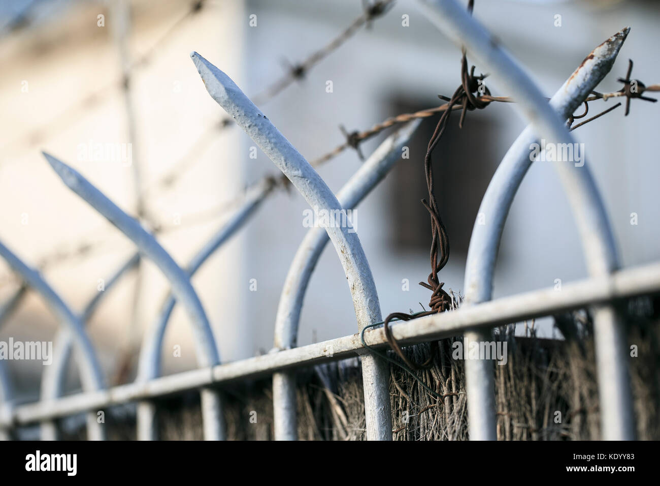 Fences shield hi-res stock photography and images - Alamy