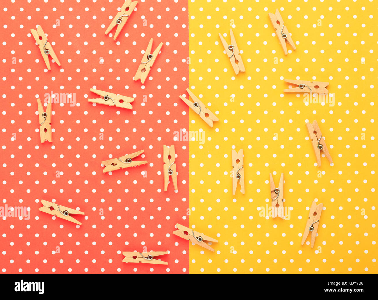 Colored clothing clamps Stock Photo - Alamy