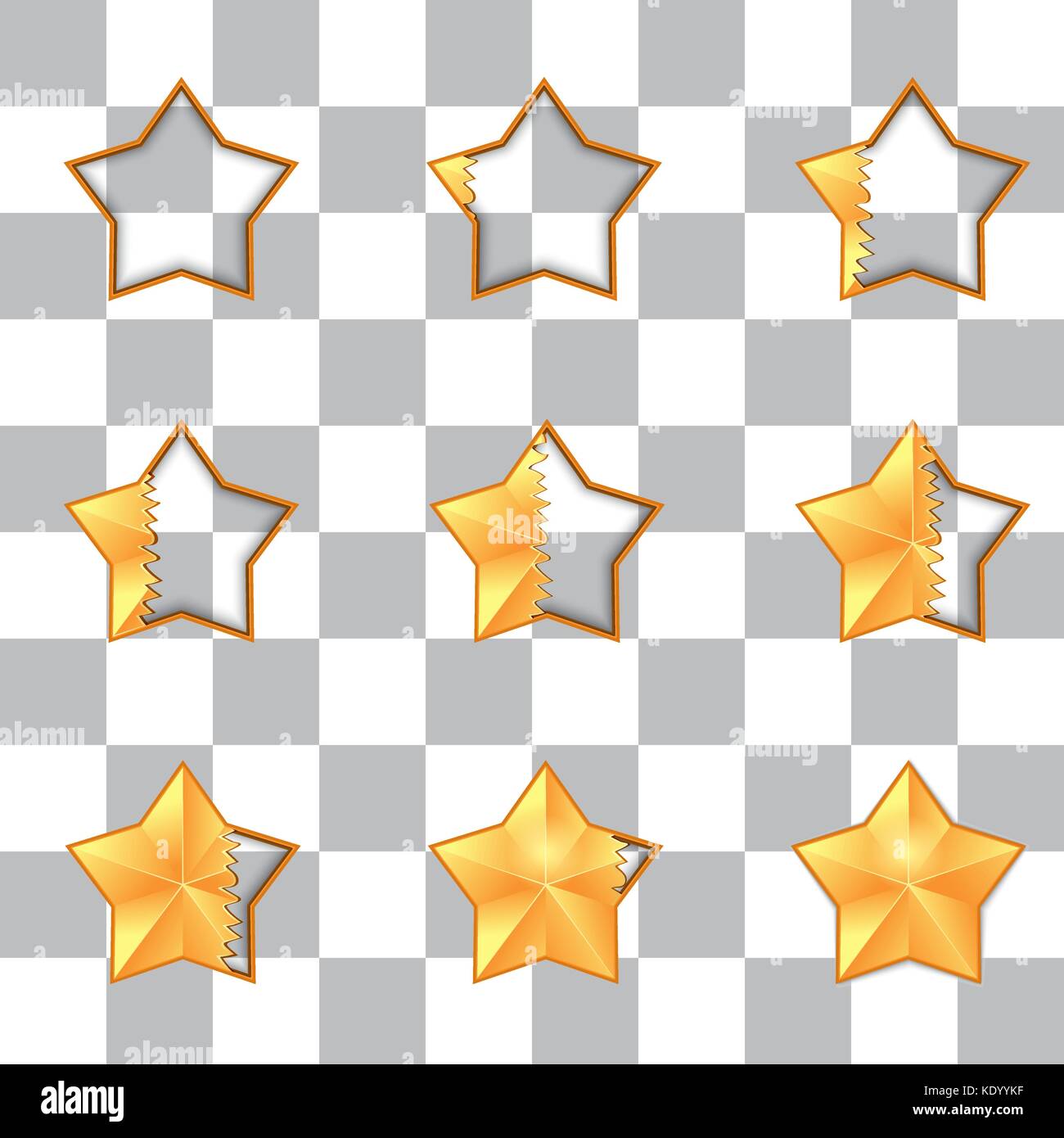 Five star rating. filling volume Stock Vector Image & Art - Alamy