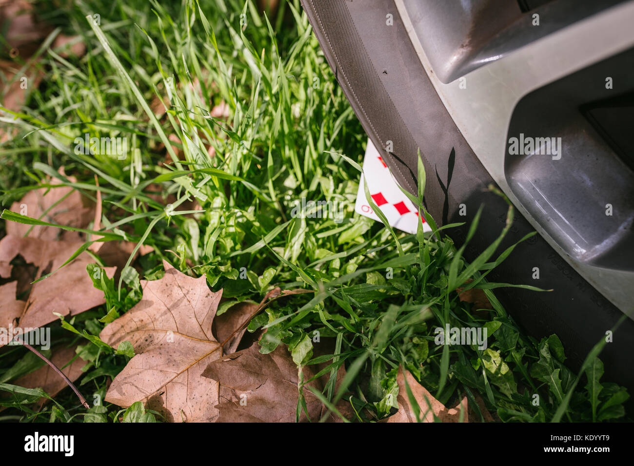 Playing cards in the street Stock Photo - Alamy