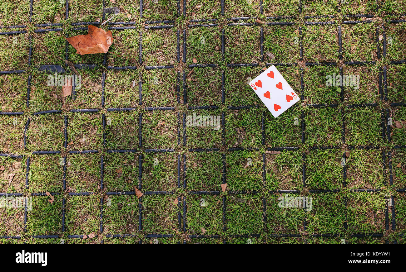 Playing cards in the street Stock Photo - Alamy