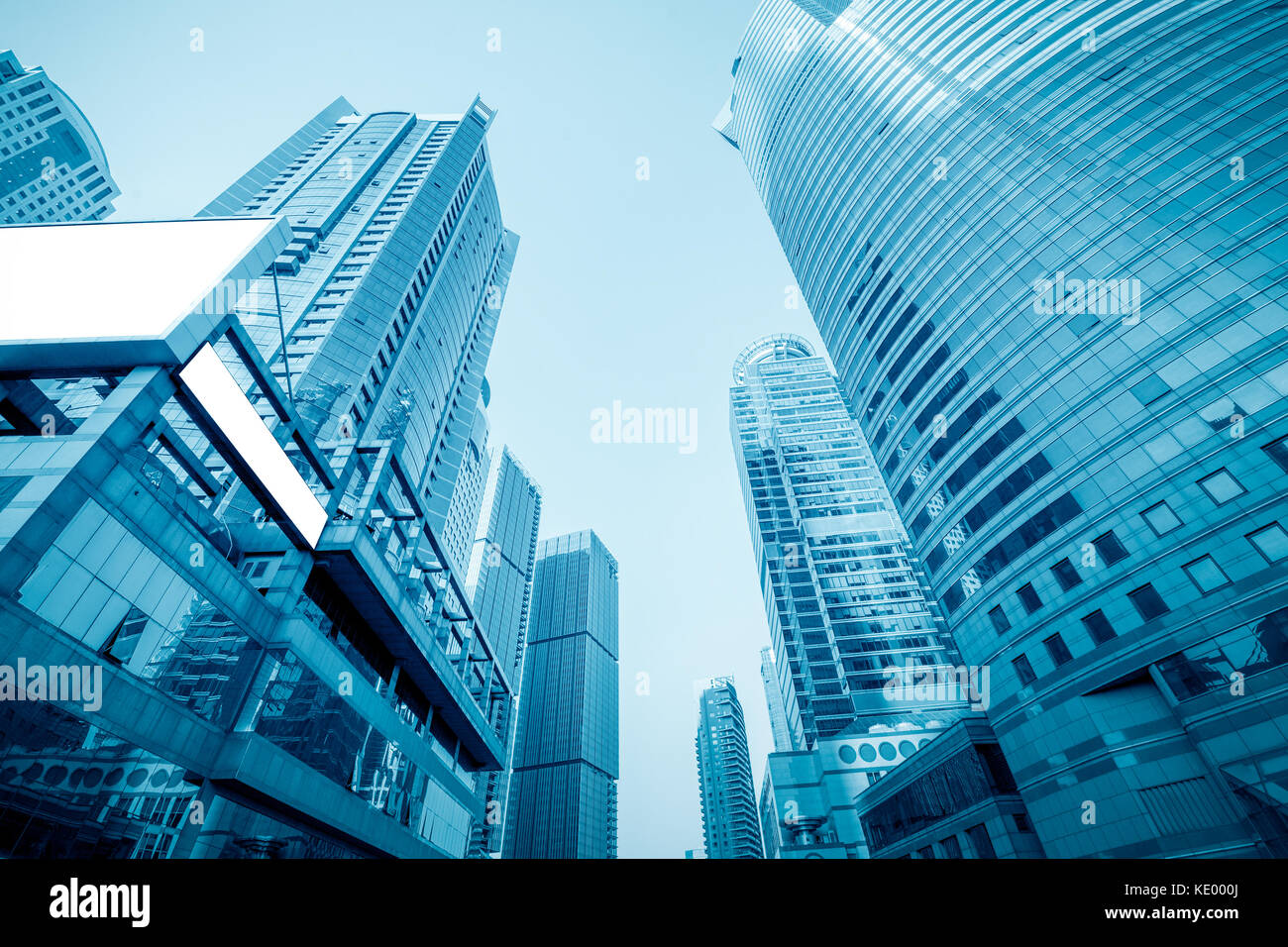 night scene of modern city Stock Photo - Alamy