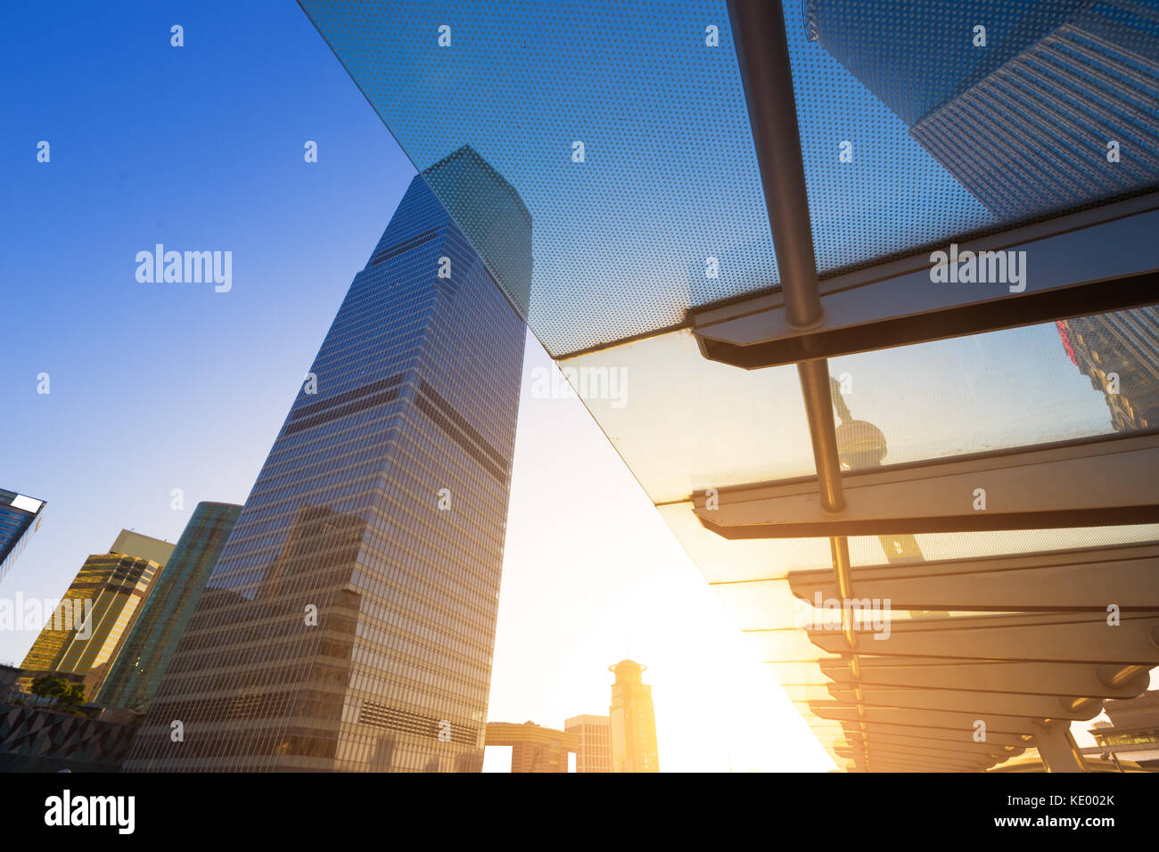 Shanghai world financial center skyscrapers in lujiazui group Stock ...