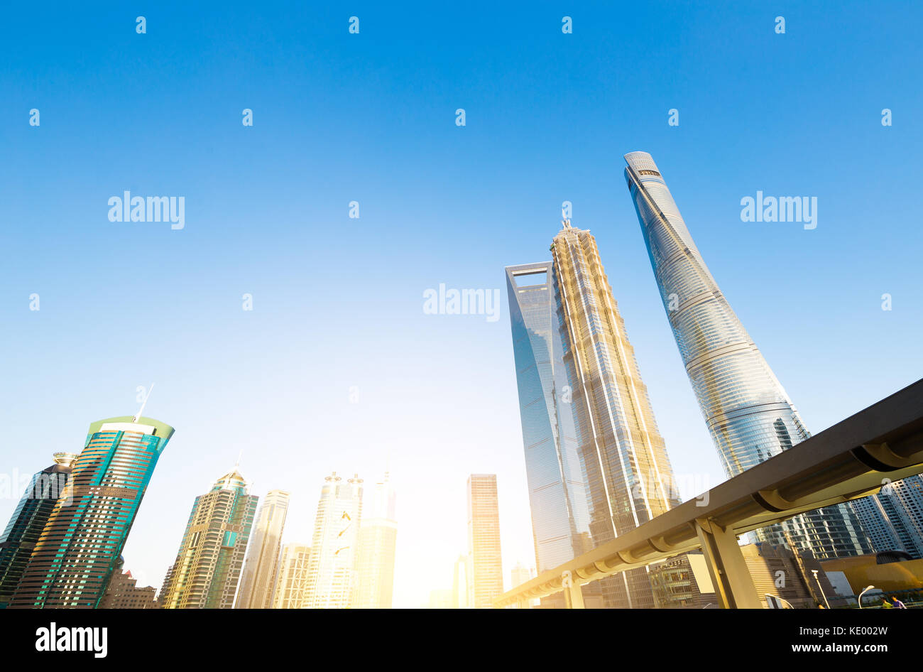 Shanghai world financial center skyscrapers in lujiazui group Stock ...