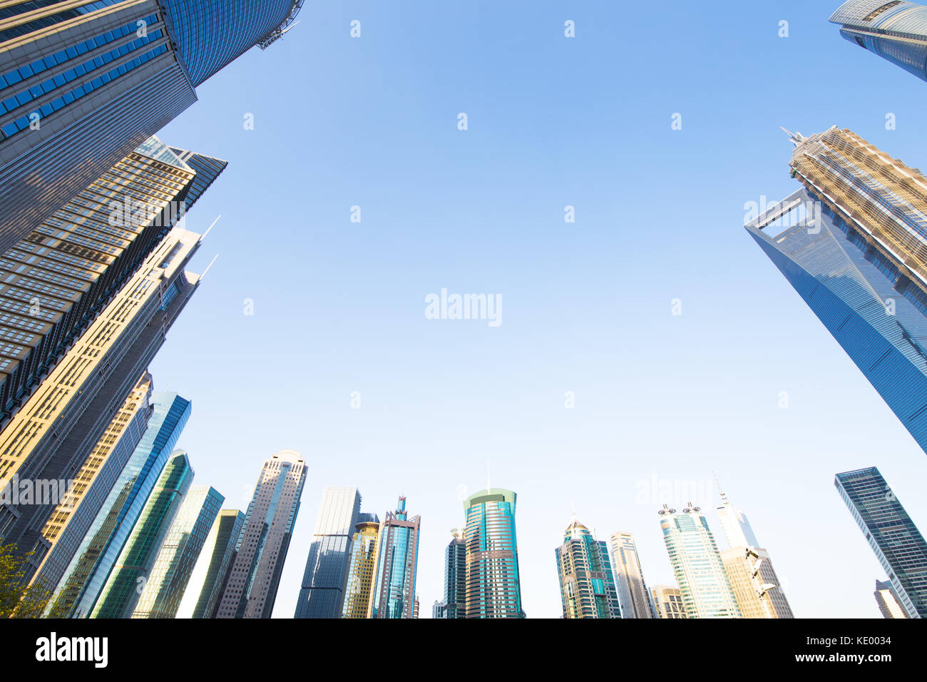 Shanghai world financial center skyscrapers in lujiazui group Stock ...