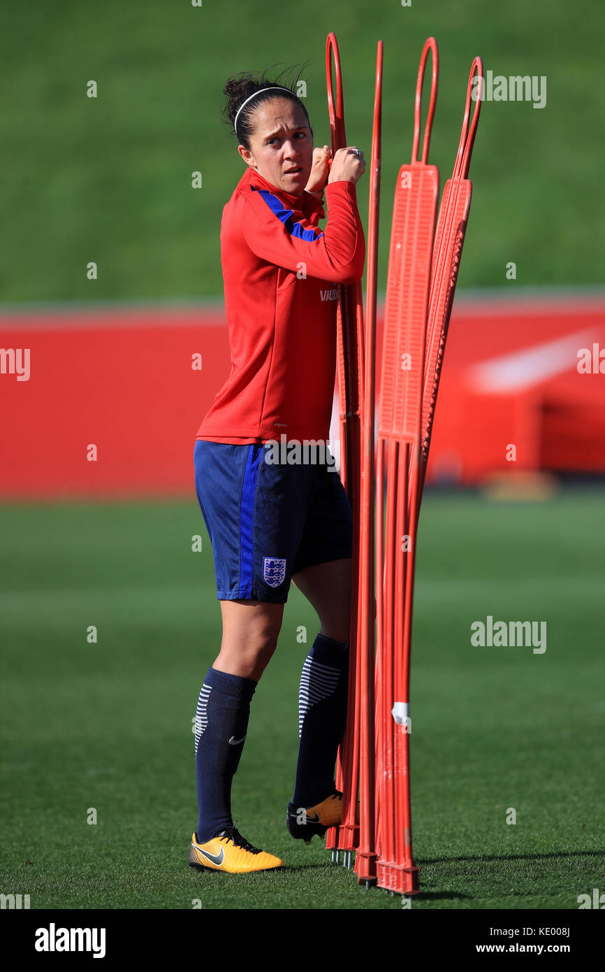 England's Fara Williams during a training session at St Georges' Park ...