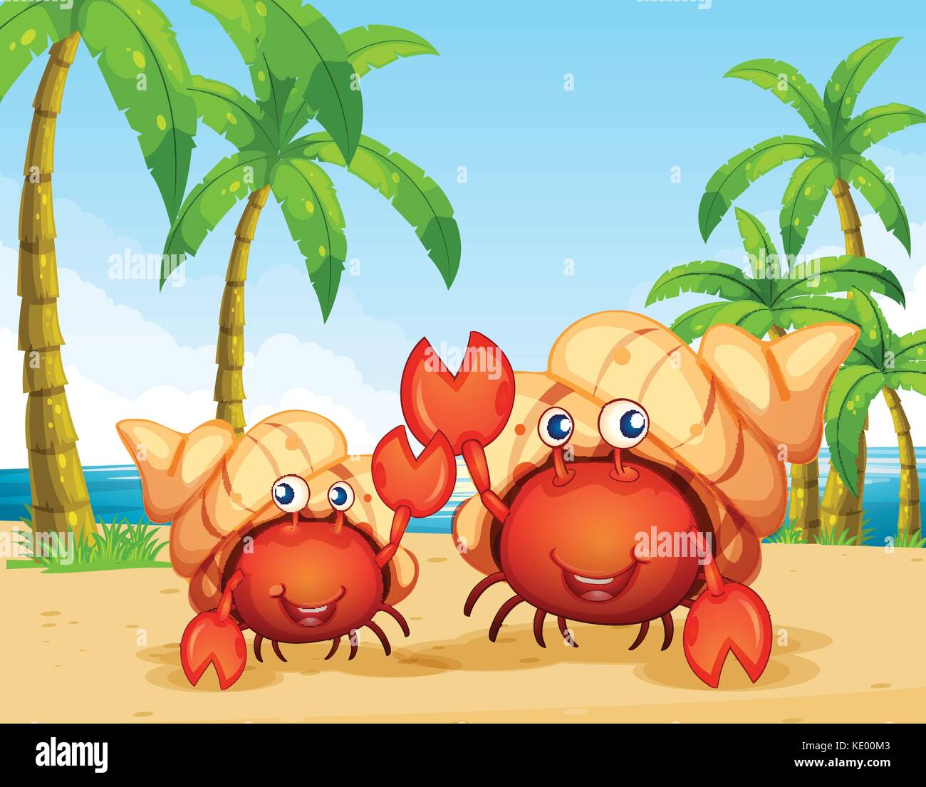 Two hermit Stock Vector Images - Alamy