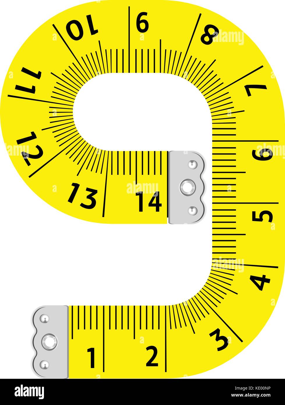 Number nine ruler icon, cartoon style Stock Vector Image & Art - Alamy