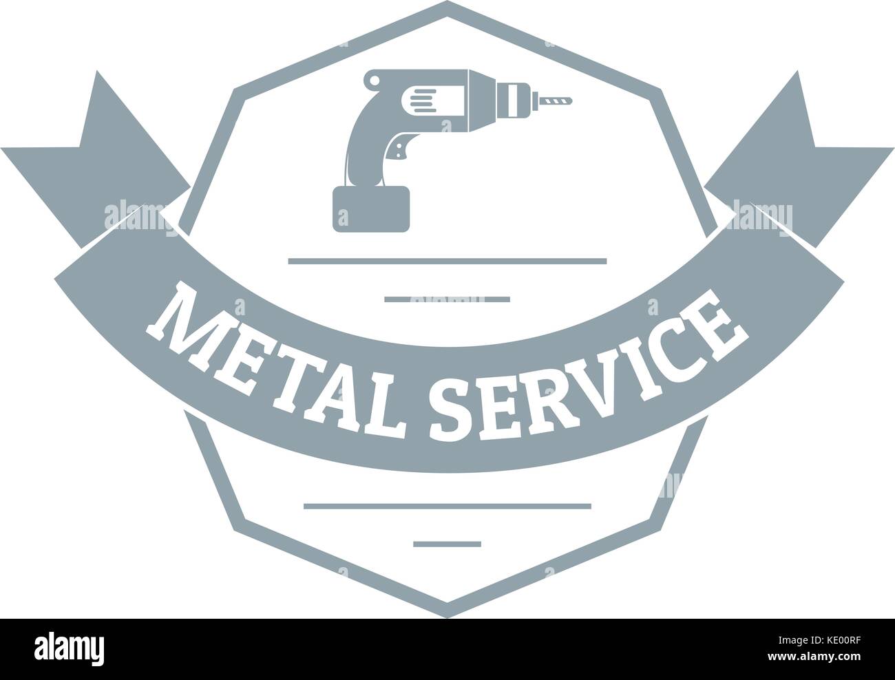 Metal service logo, vintage style Stock Vector Image & Art - Alamy