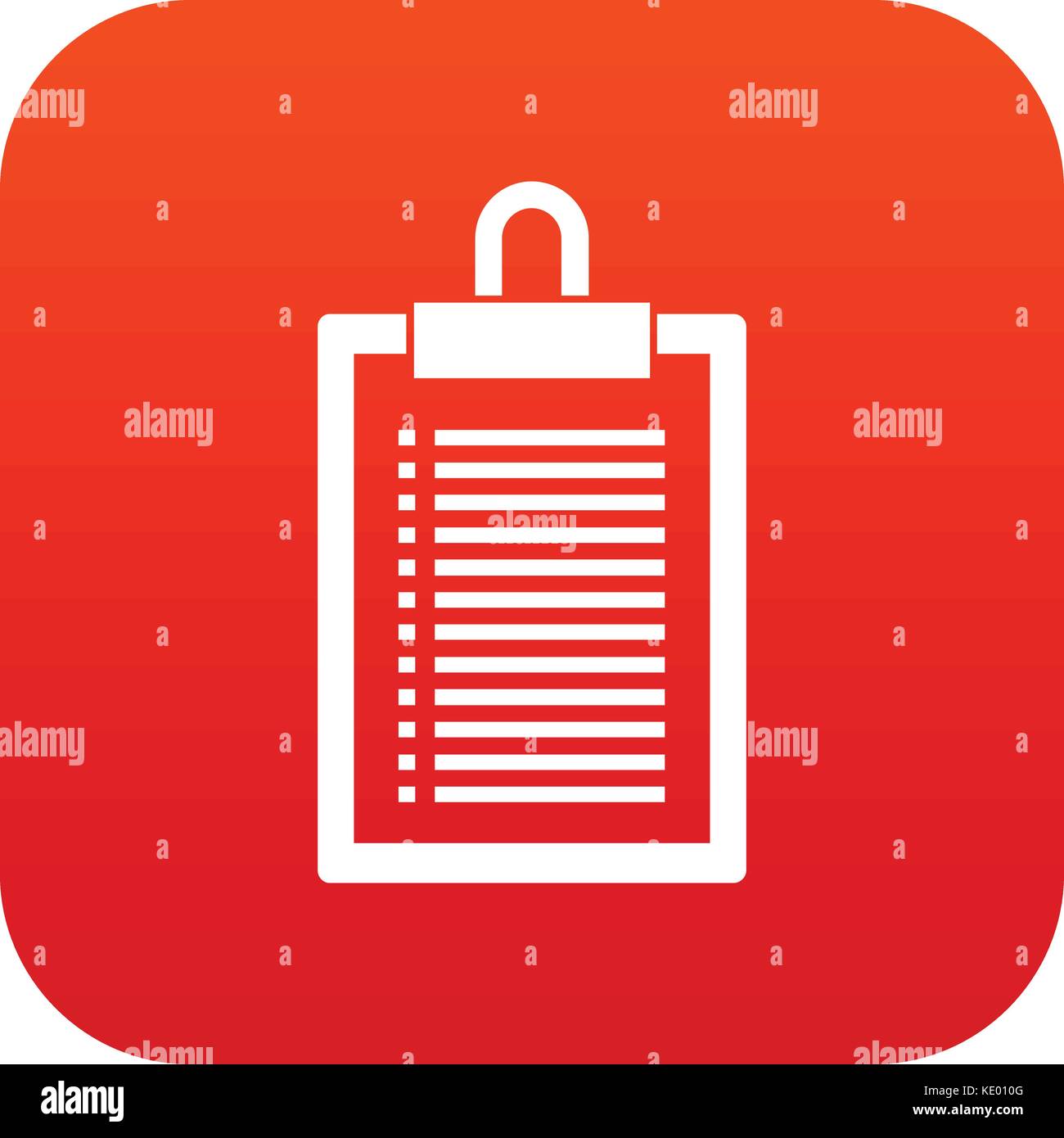 Document plan icon digital red Stock Vector Image & Art - Alamy