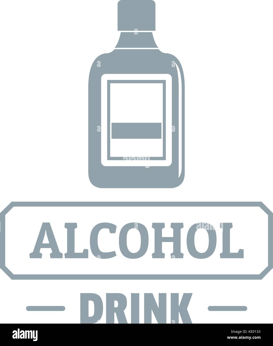 Quality alcohol logo, simple gray style Stock Vector Image & Art - Alamy