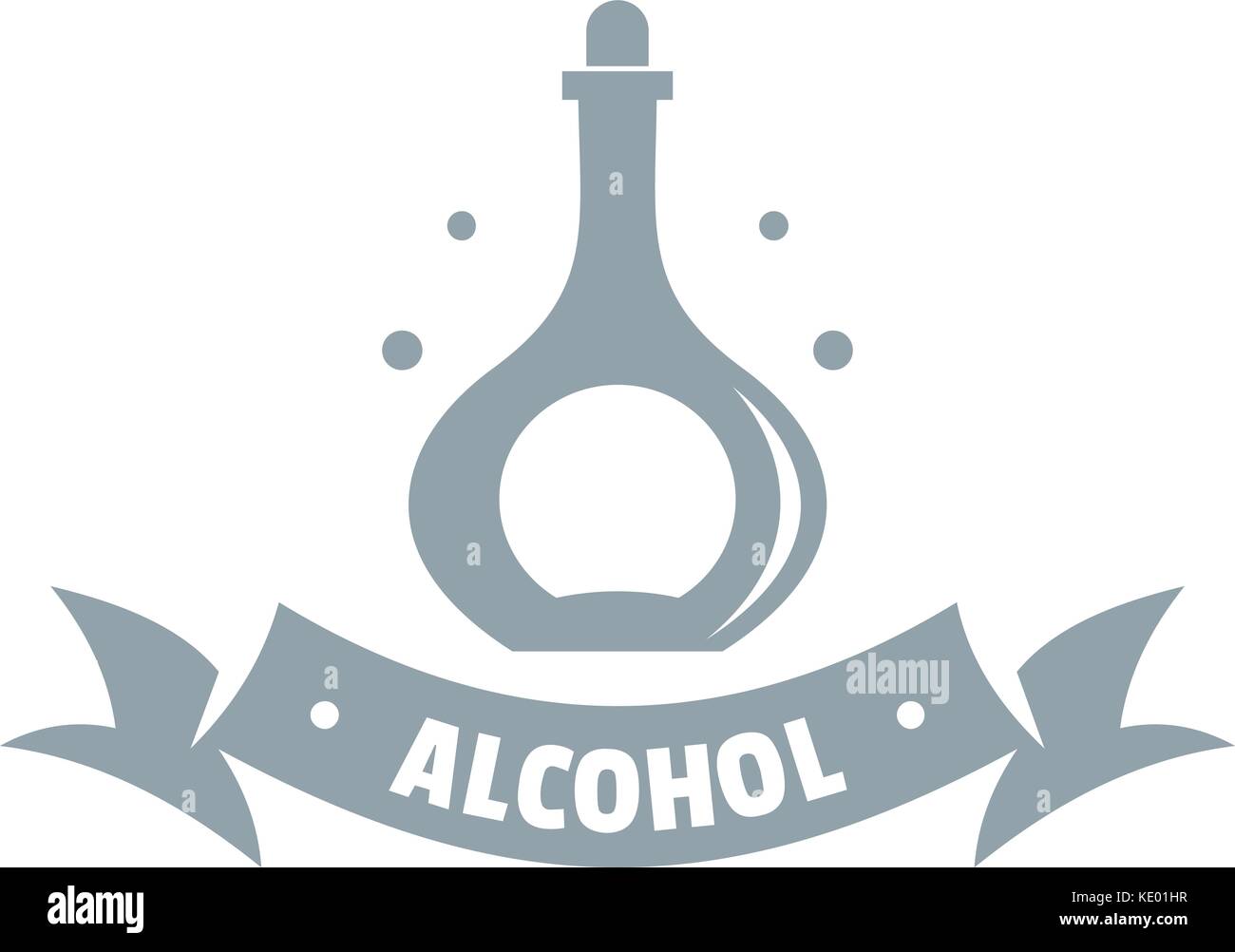 Alcohol logo, simple gray style Stock Vector Image & Art - Alamy