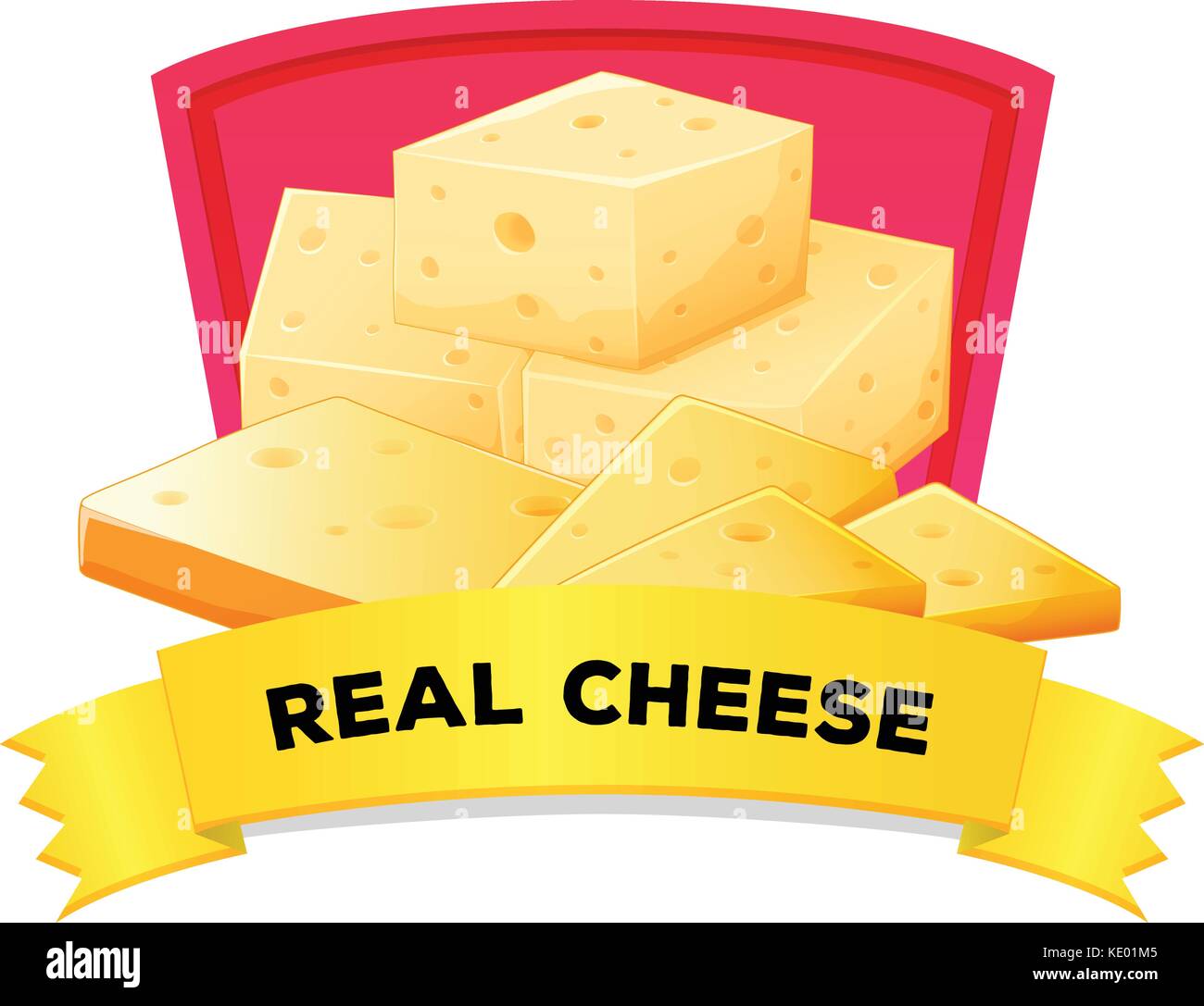 Real cheese Stock Vector Images - Alamy