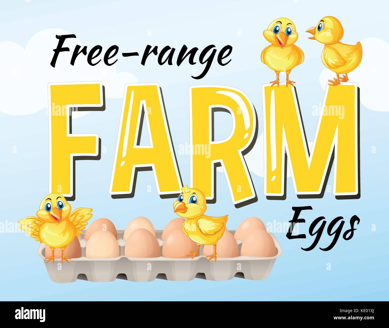 Farm fresh eggs poster hi-res stock photography and images - Alamy