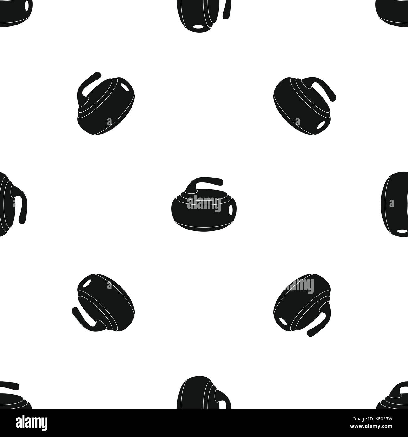 Curling stone pattern seamless black Stock Vector Image & Art - Alamy