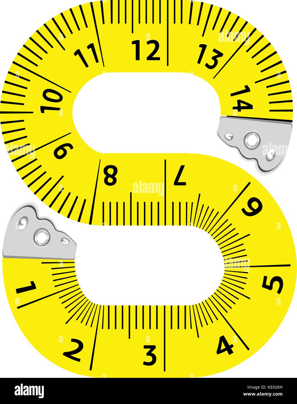 Number eight ruler icon, cartoon style Stock Vector Image & Art - Alamy