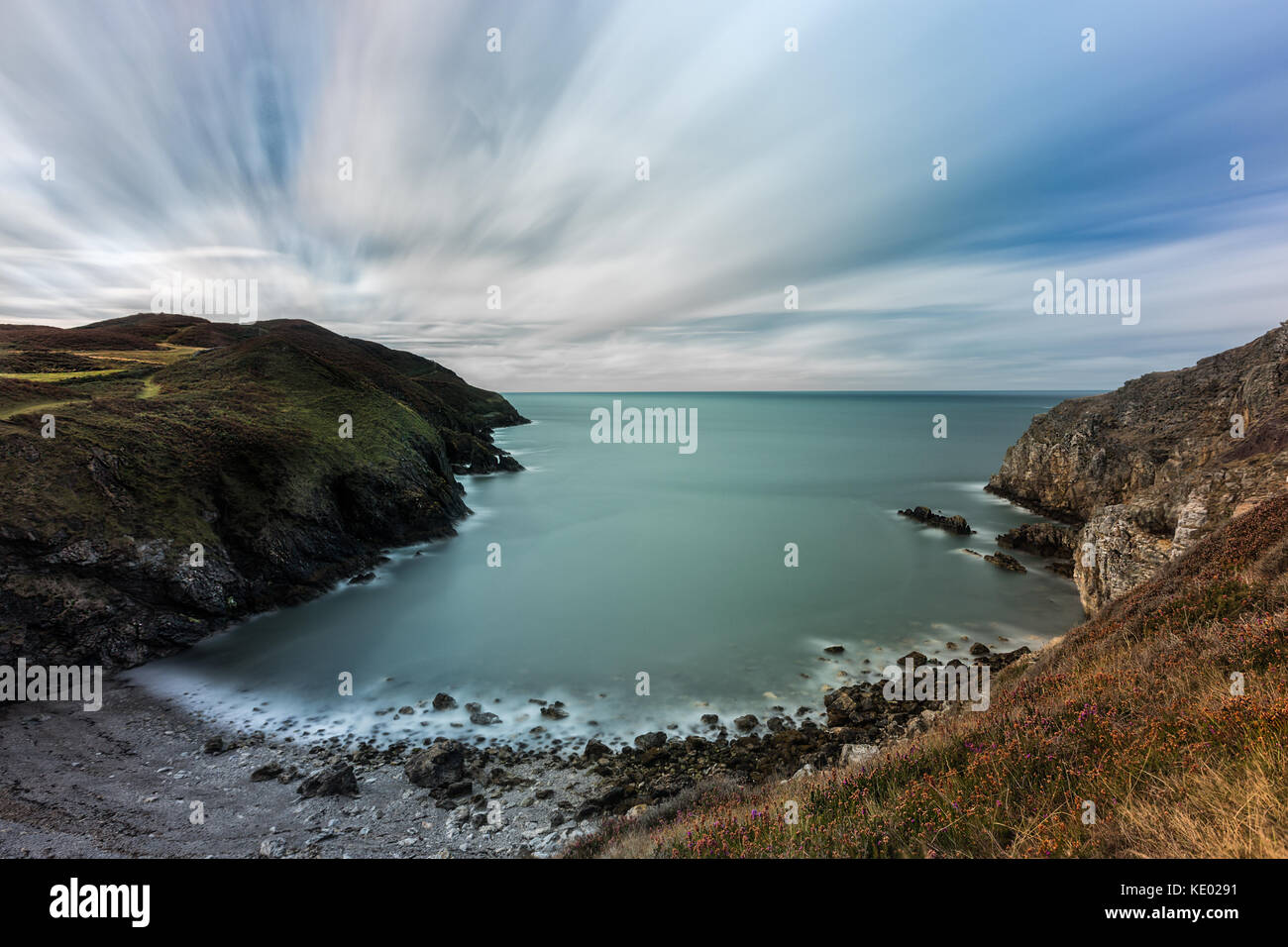 Anglesey Coastline from Llanlleiana Old Porcelain Works, Anglesey ...