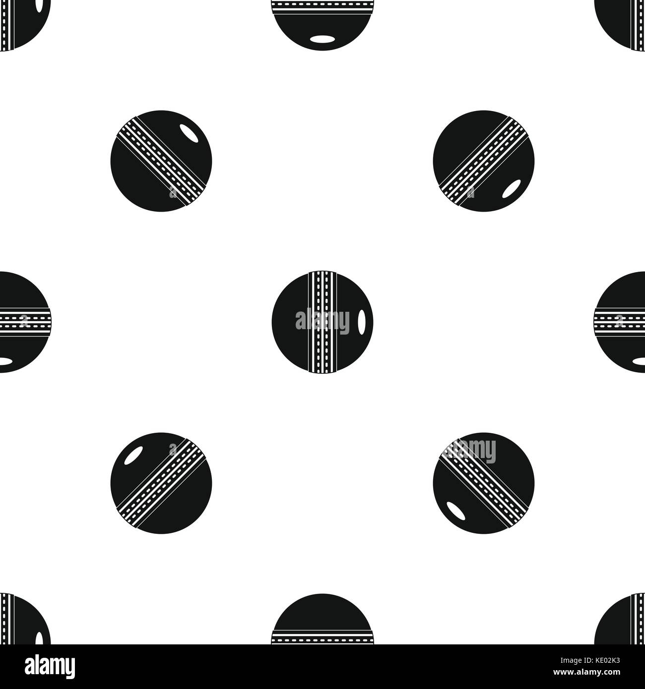 Black and white cricket ball pattern seamless black Stock Vector Image ...