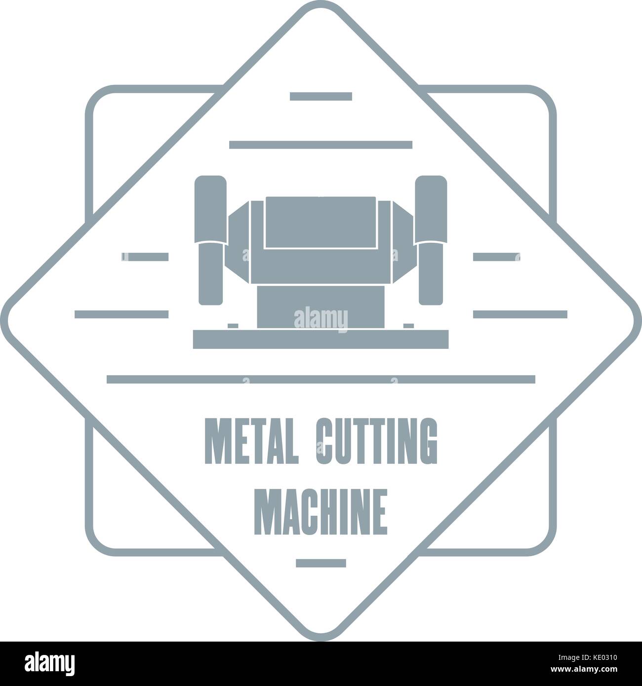 Metal cutting machine logo, vintage style Stock Vector Image & Art - Alamy