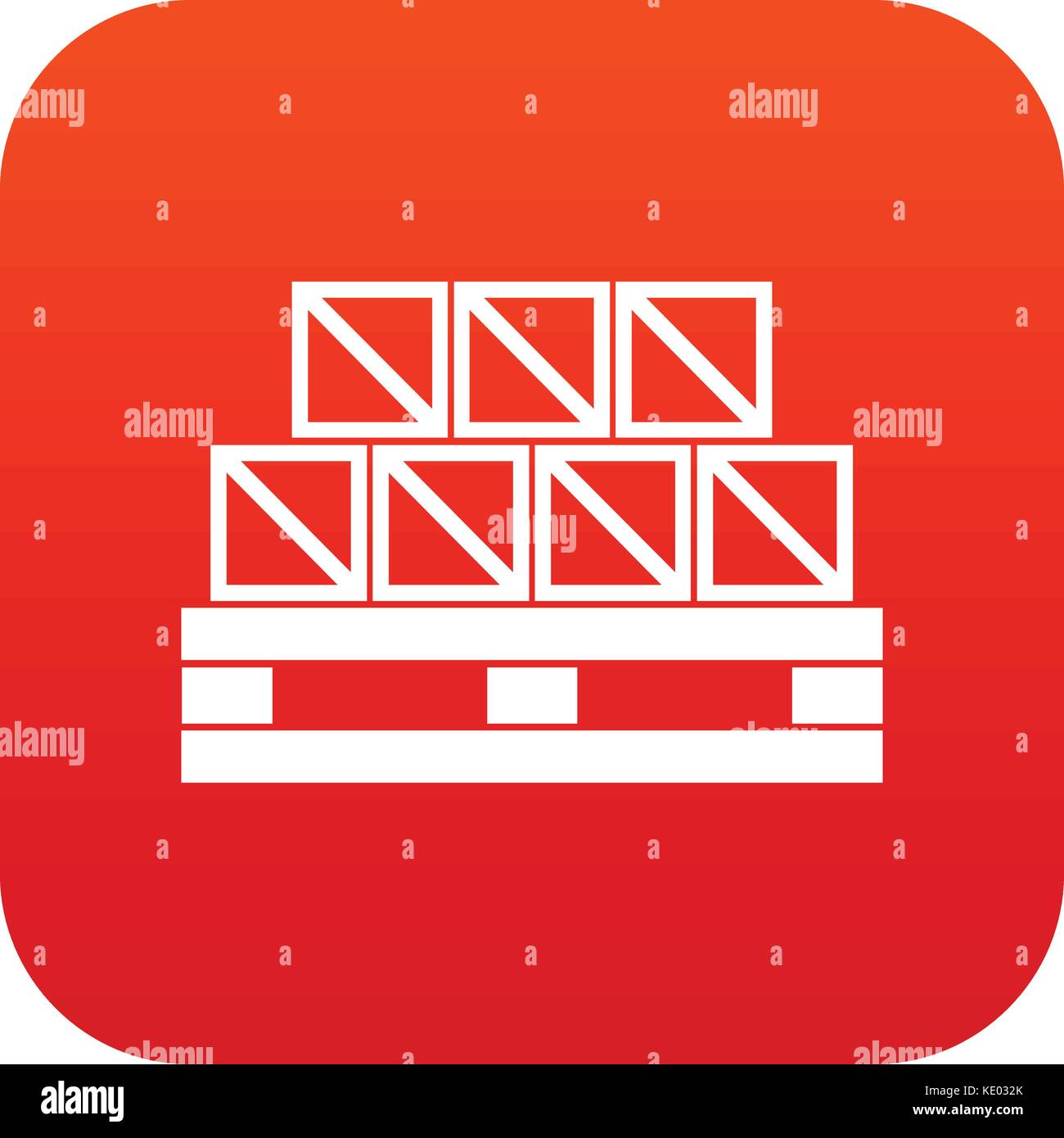 Red container cardboard boxes Stock Vector Images - Alamy