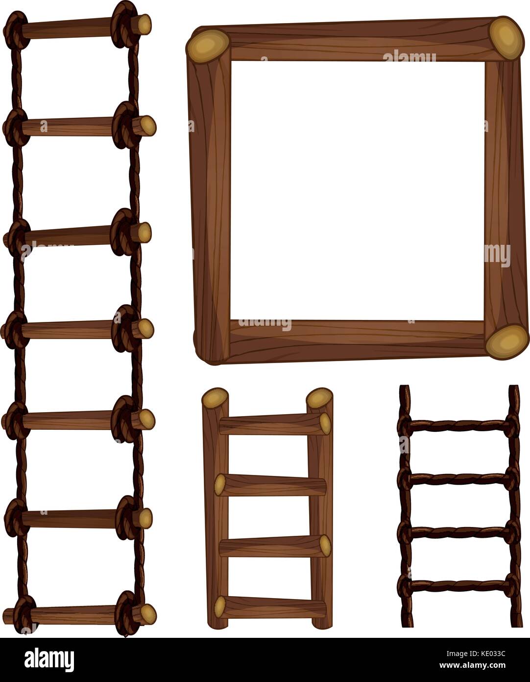 Rope ladders Stock Vector Images - Alamy