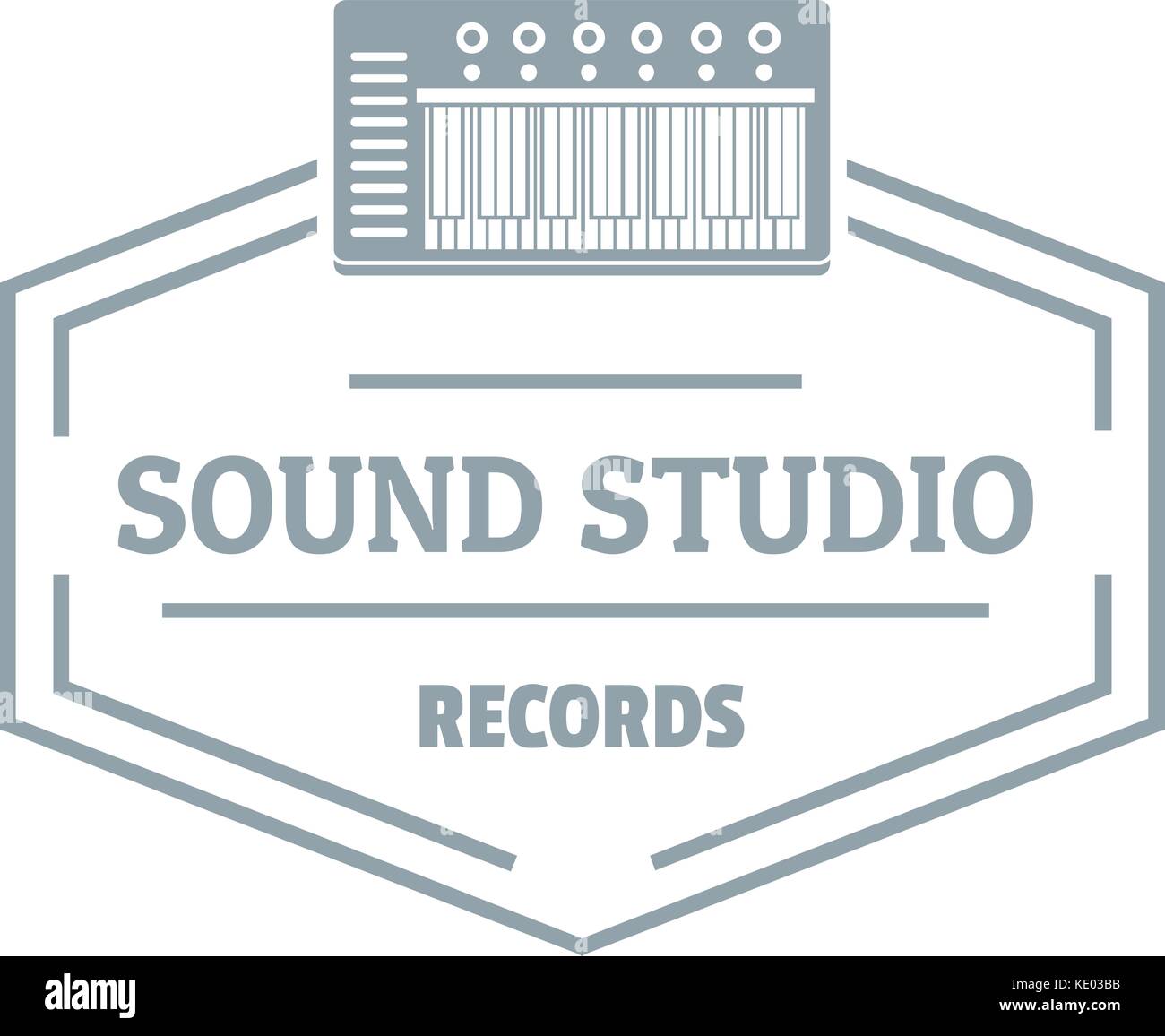 Sound studio logo, simple gray style Stock Vector Image & Art - Alamy