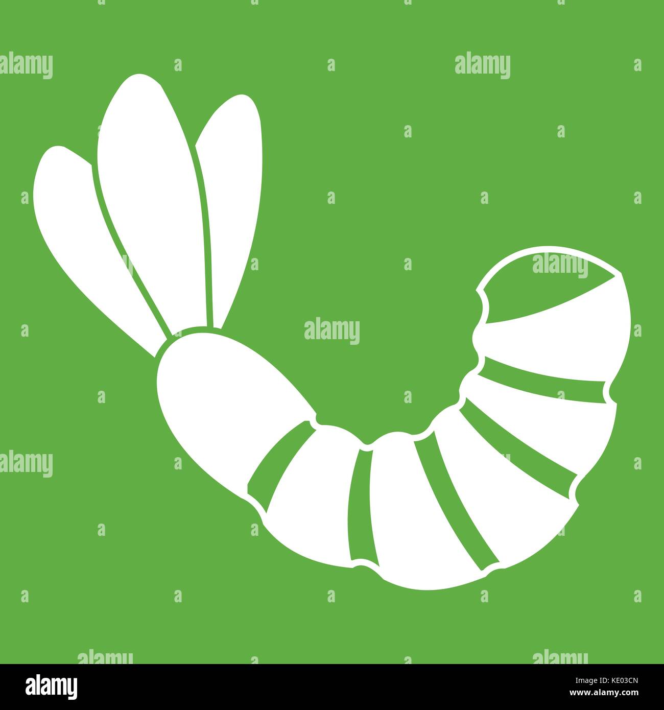Shrimp icon green Stock Vector Image & Art - Alamy
