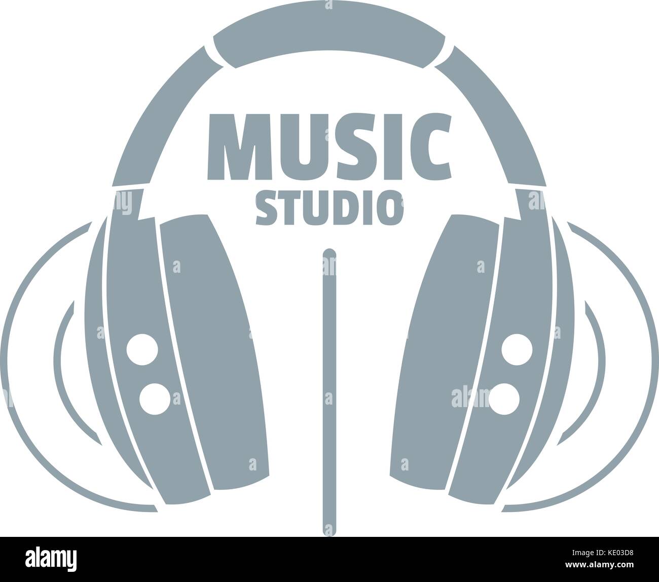Musical studio logo, simple gray style Stock Vector Image & Art - Alamy