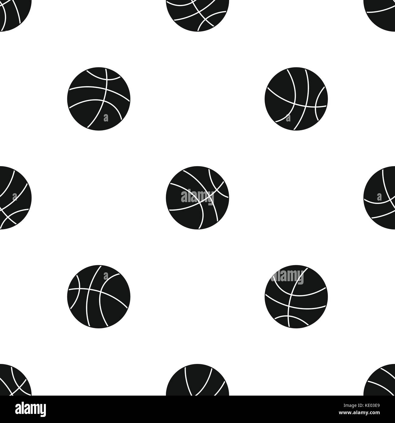 Basketball ball pattern seamless black Stock Vector Image & Art - Alamy