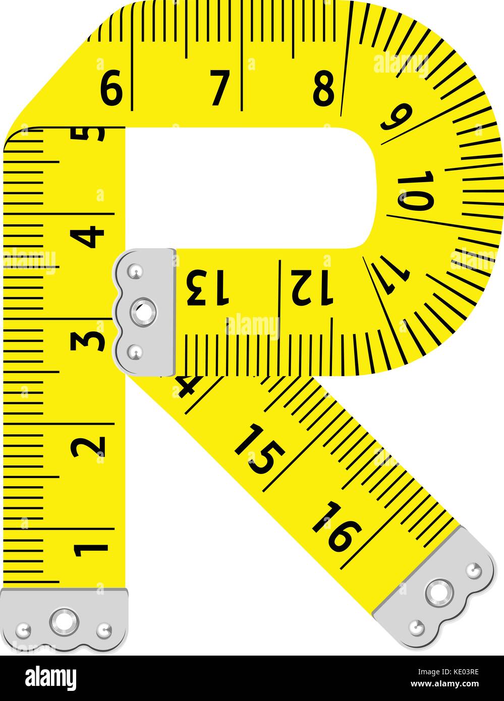 Letter r ruler icon, cartoon style Stock Vector Image & Art - Alamy