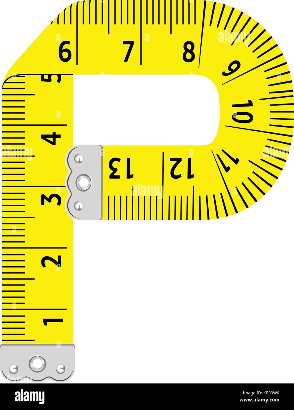 Letter p ruler icon, cartoon style Stock Vector Image & Art - Alamy