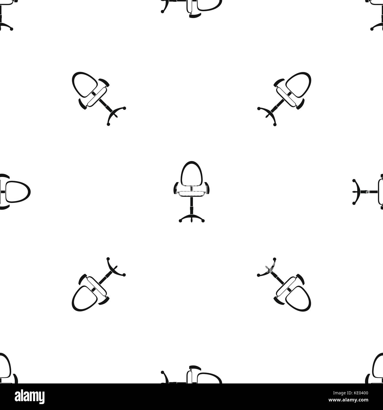 Modern office chair pattern seamless black Stock Vector Image & Art - Alamy