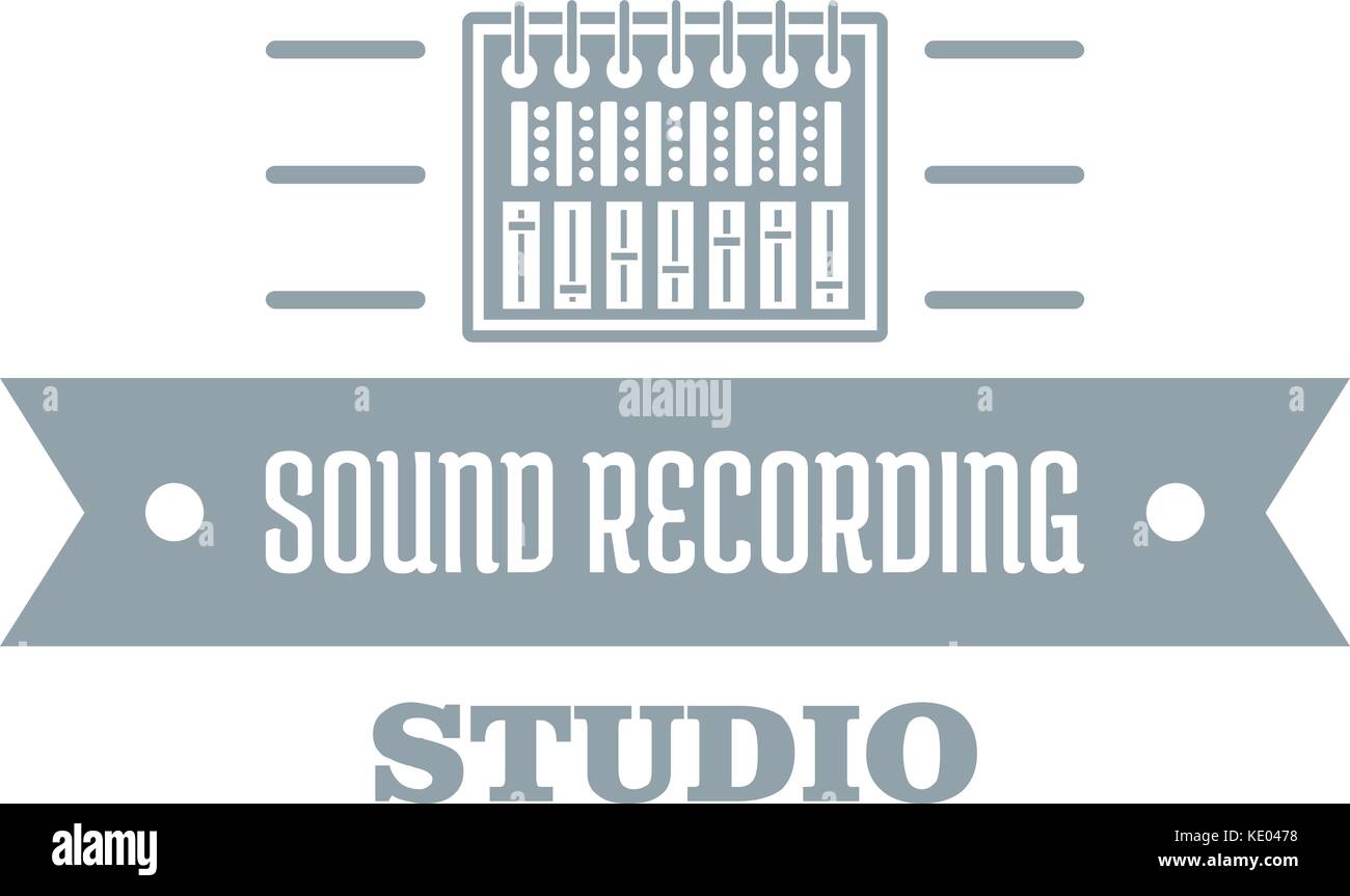 Sound record logo, simple gray style Stock Vector Image & Art - Alamy