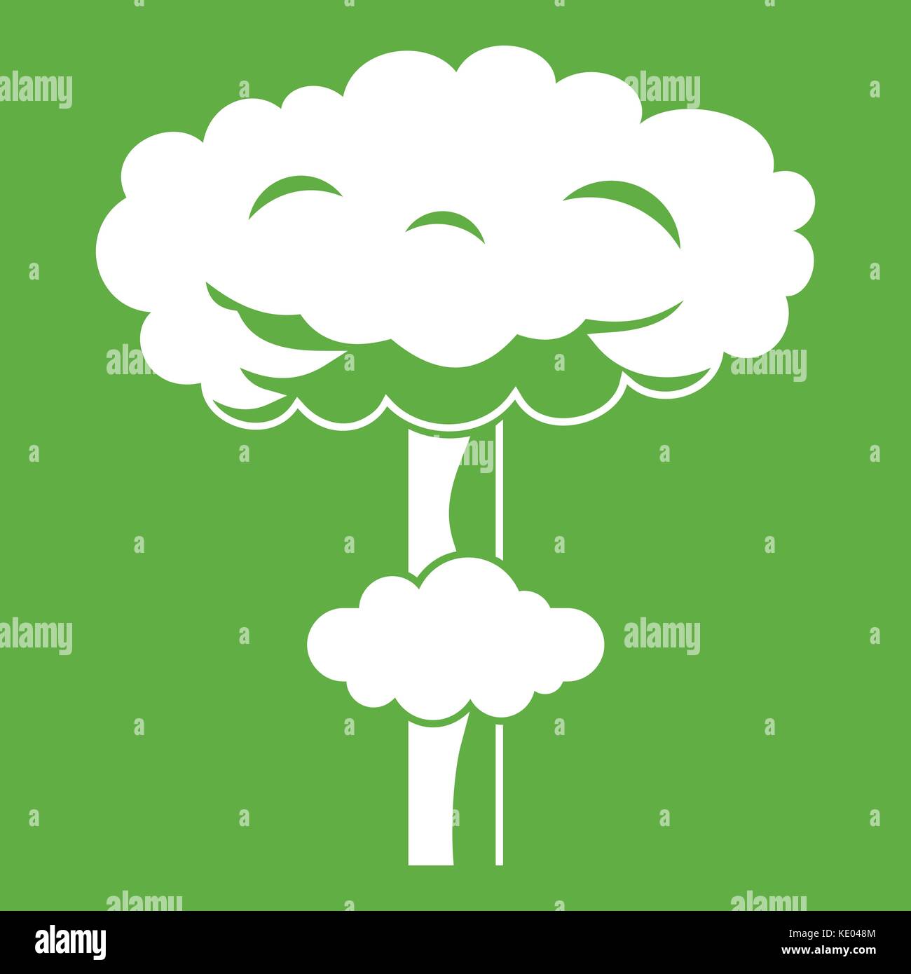 Nuclear explosion icon green Stock Vector Image & Art - Alamy
