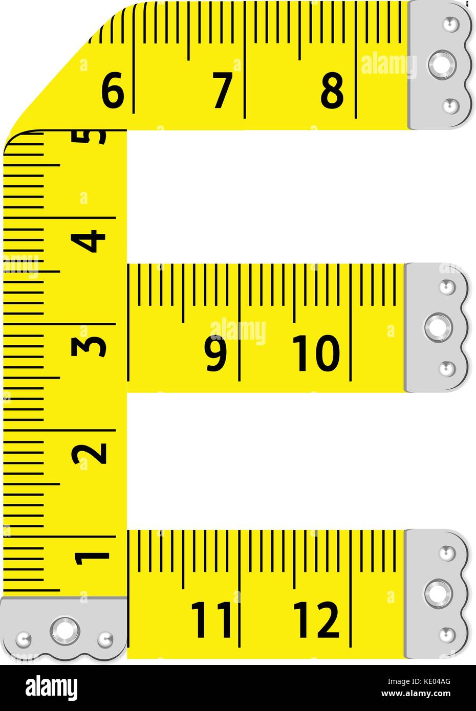 Letter e ruler icon, cartoon style Stock Vector Image & Art - Alamy