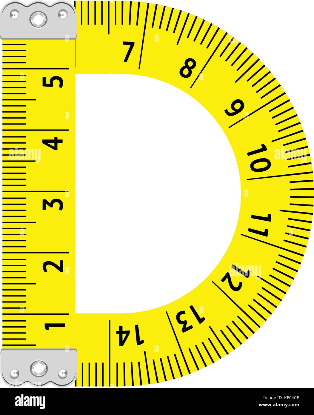 Letter d ruler icon, cartoon style Stock Vector Image & Art - Alamy