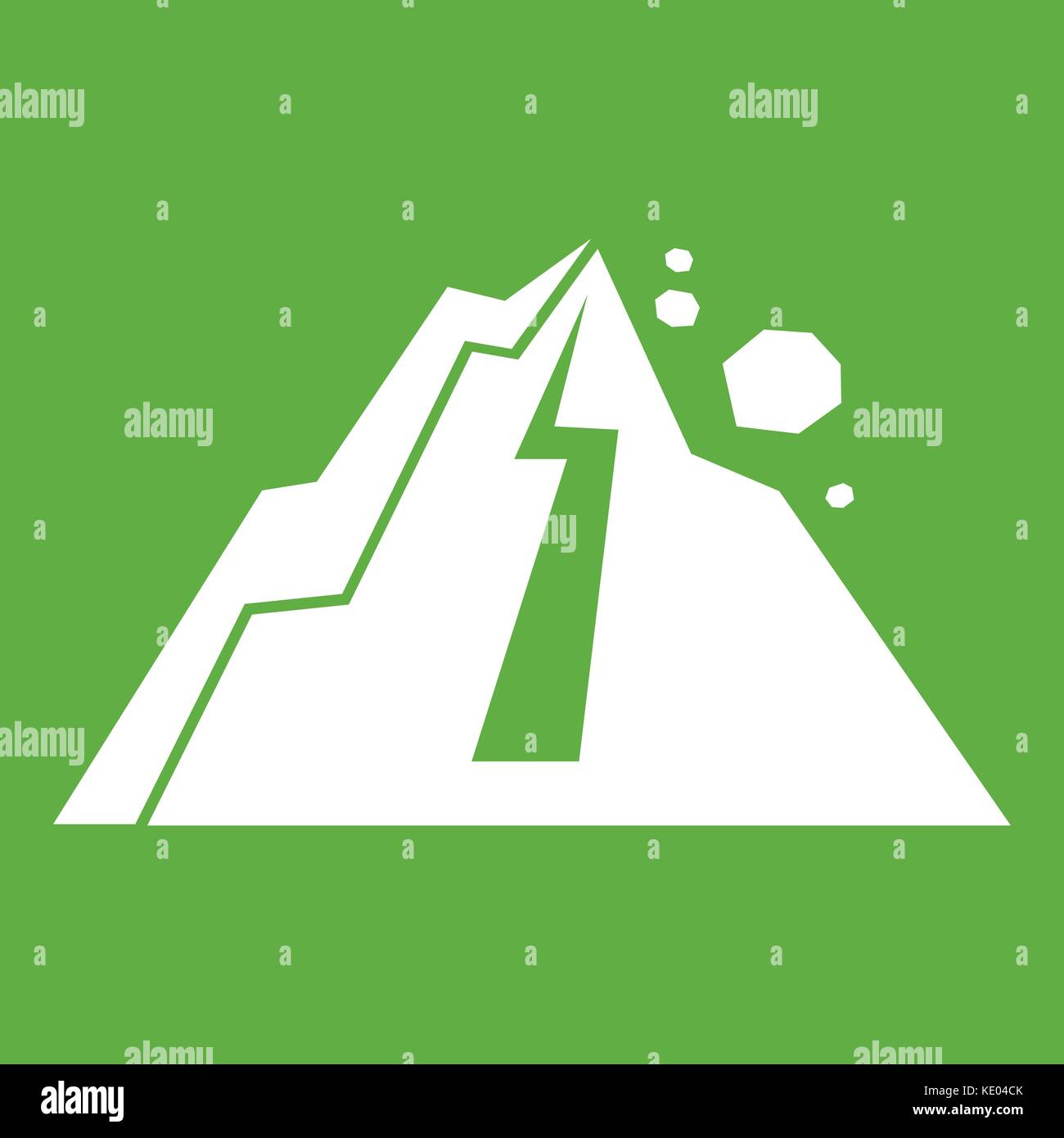 Rockfall icon green Stock Vector Image & Art - Alamy