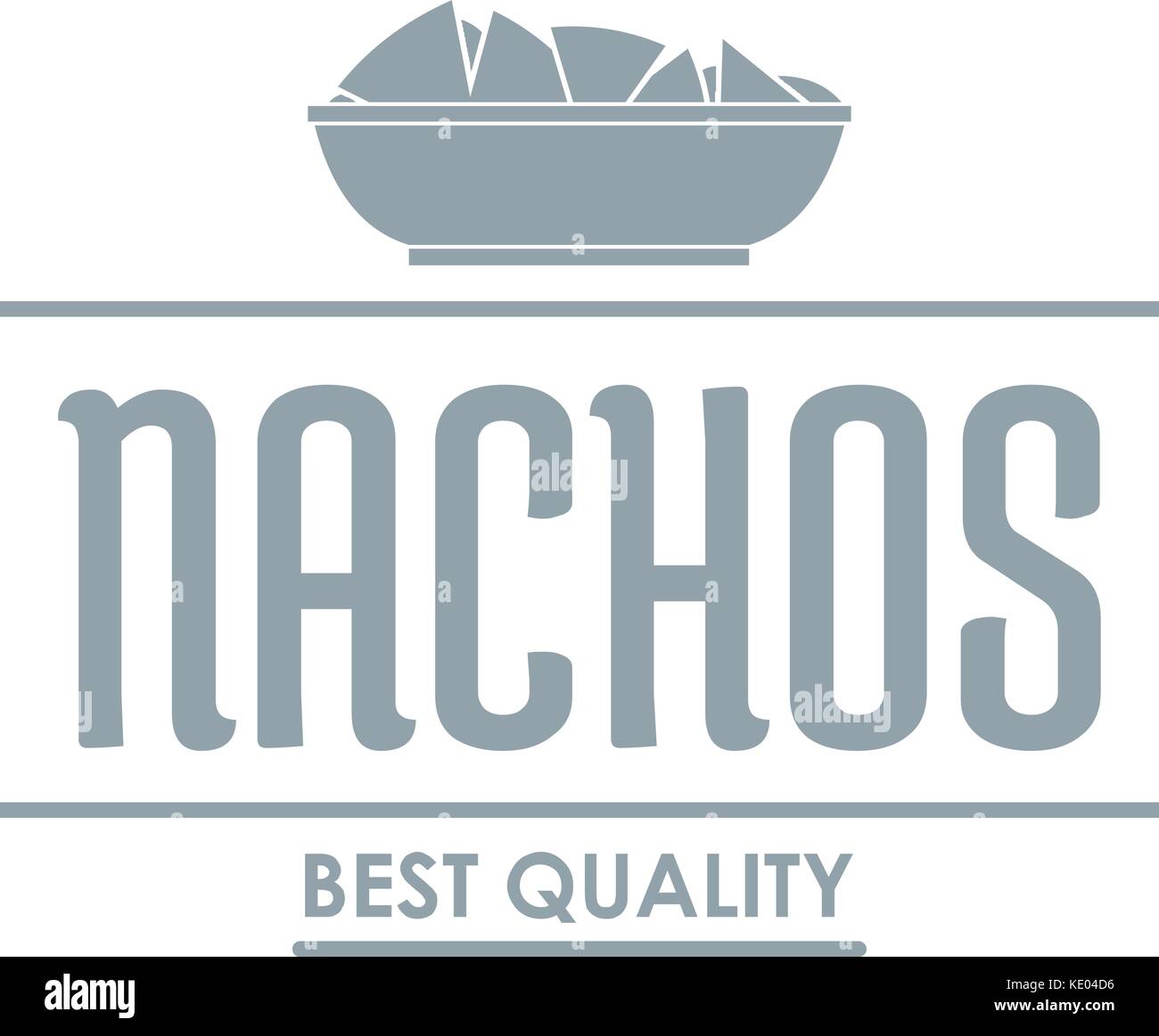Nachos logo, simple gray style Stock Vector Image & Art - Alamy