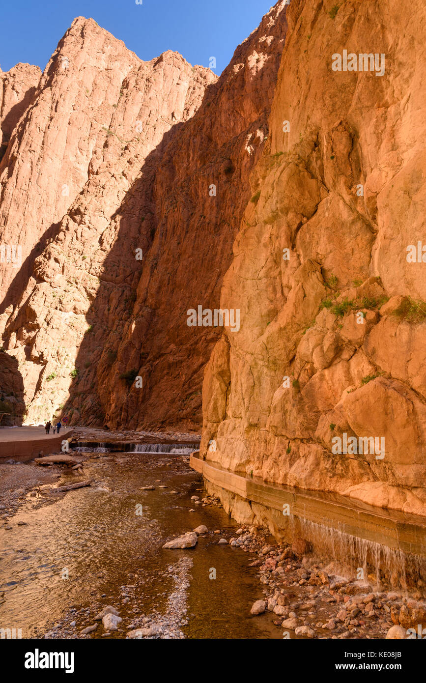 Todgha Gorge is canyon in Atlas Mountains, near Tinghir in Morocco ...