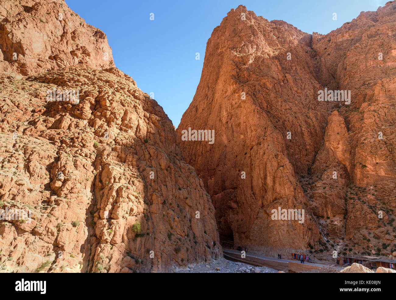 Todgha Gorge is canyon in Atlas Mountains, near Tinghir in Morocco ...